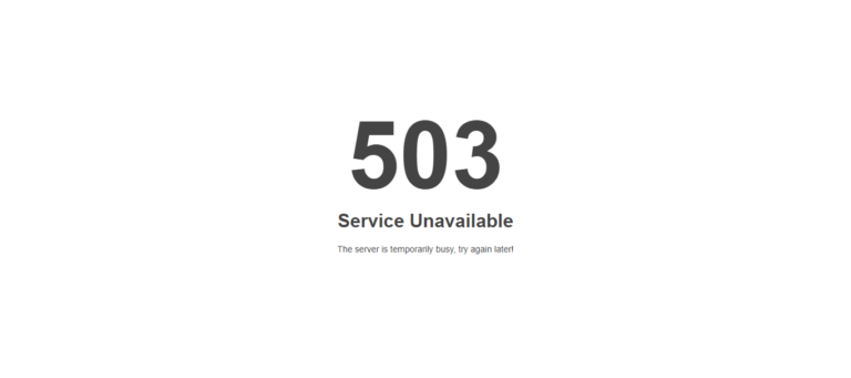 What a 503 Service Unavailable Error is, and How to Fix it