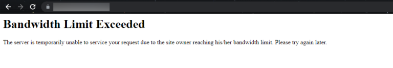 What a 509 Bandwidth Limit Exceeded Error is, and How to Fix it